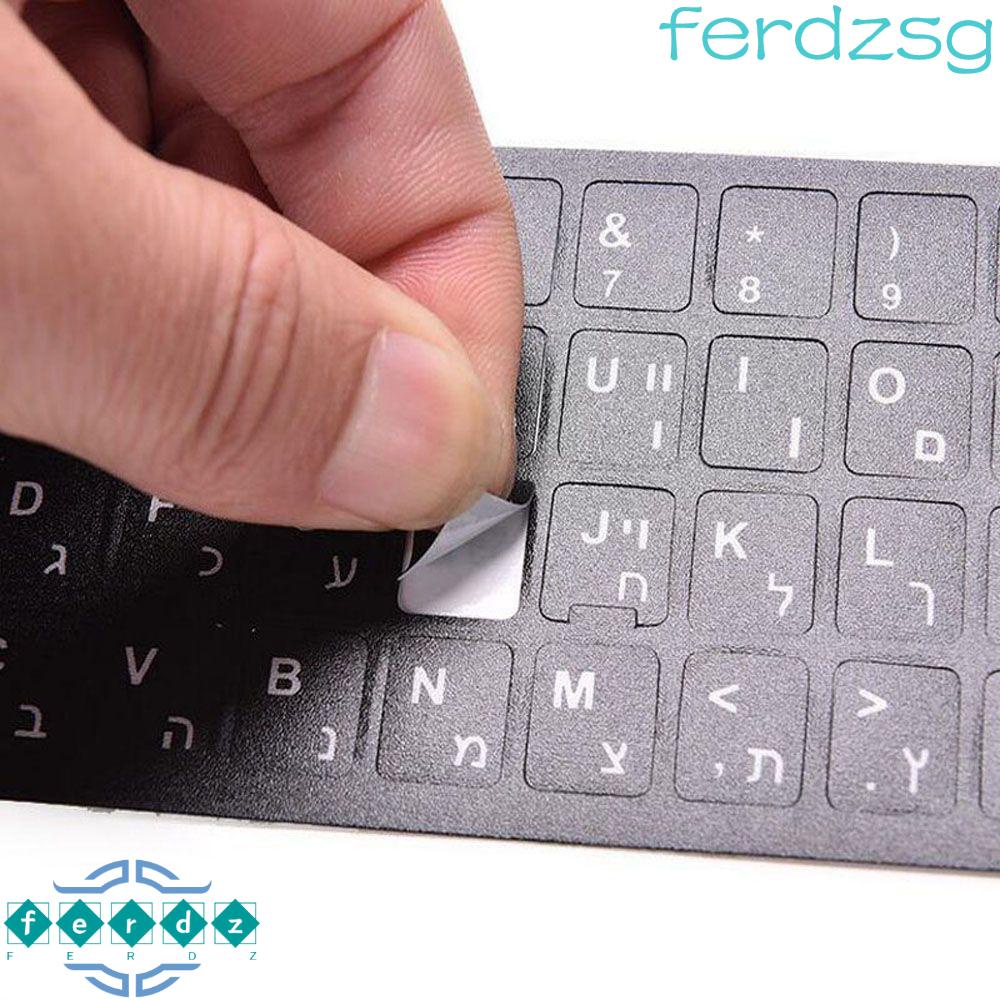 JENNIFERDZSG Keyboard Stickers New for Laptop Computer Black Background ...