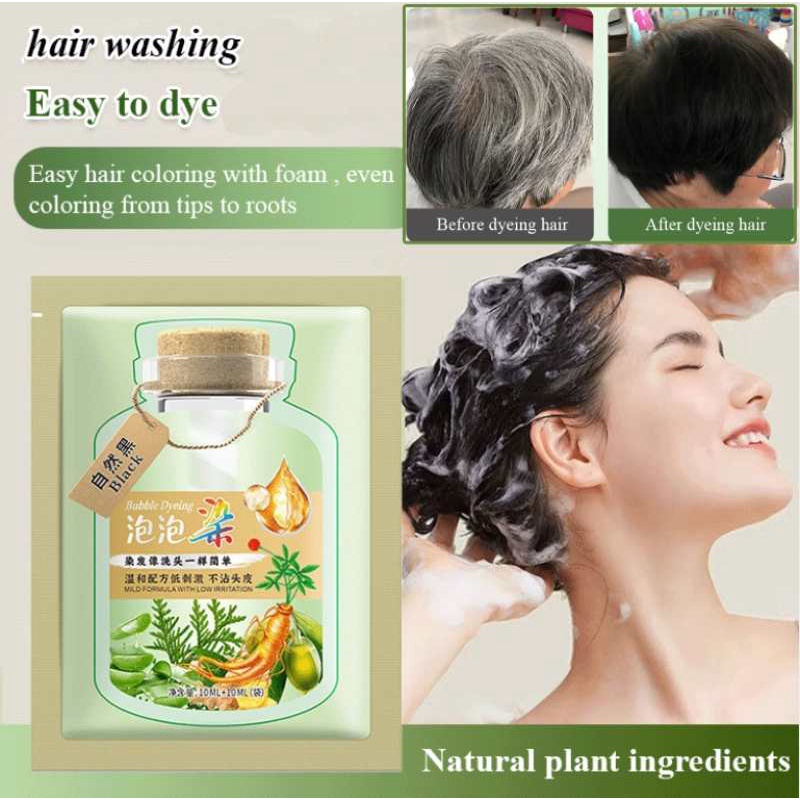 【Hot Sale】[100% Authentic] Plant Extract Hair Coloring Cream Hair dye ...