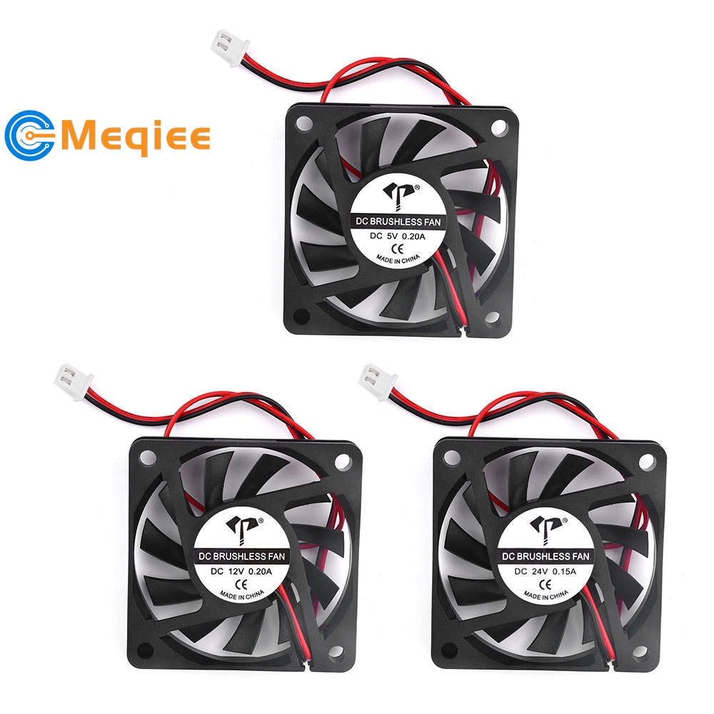 DC6010 5V/12V/24V Brushless Cooling Fan Replacement Fan for Cooling DIY PC Computer Case Fan ...