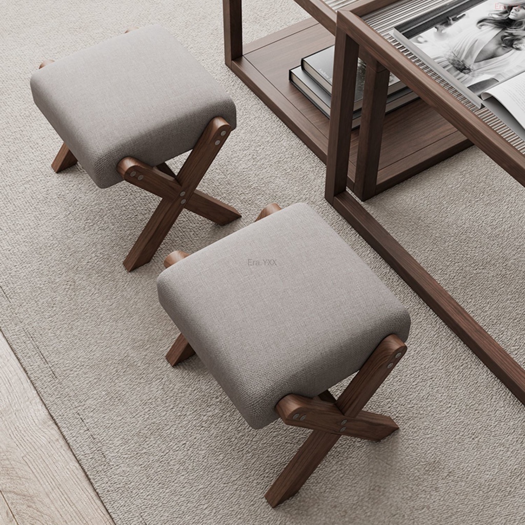 Coffee Table Stool Shoe Changing Stool Pier Small Bench Fabric Small ...