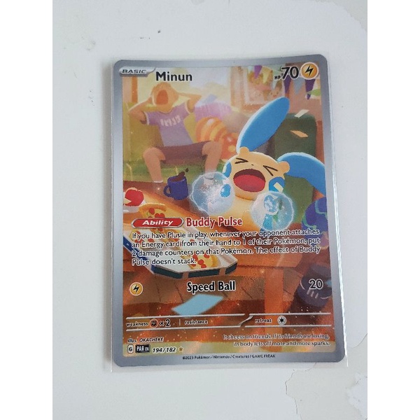 Pokemon minun illustration rare paradox rift card | Shopee Singapore