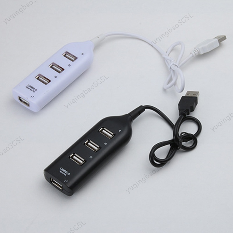 4 Port USB 2.0 Hub with Cable High Speed Universal USB Hub Mini Hub ...