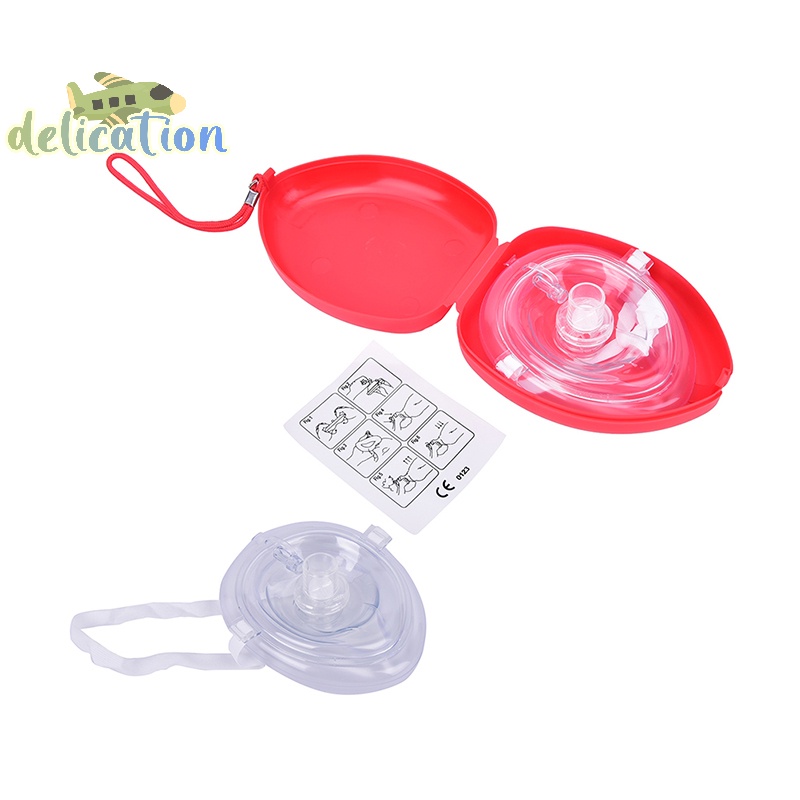 [DelicationS] 1 Pocket CPR Mask in hard case Resuscitation Face Shield ...