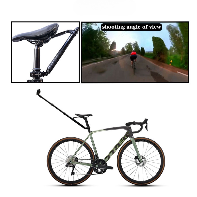 Camera Clamp Mount Bicycle Selfie Stick for GoPro Insta360 Bike ...