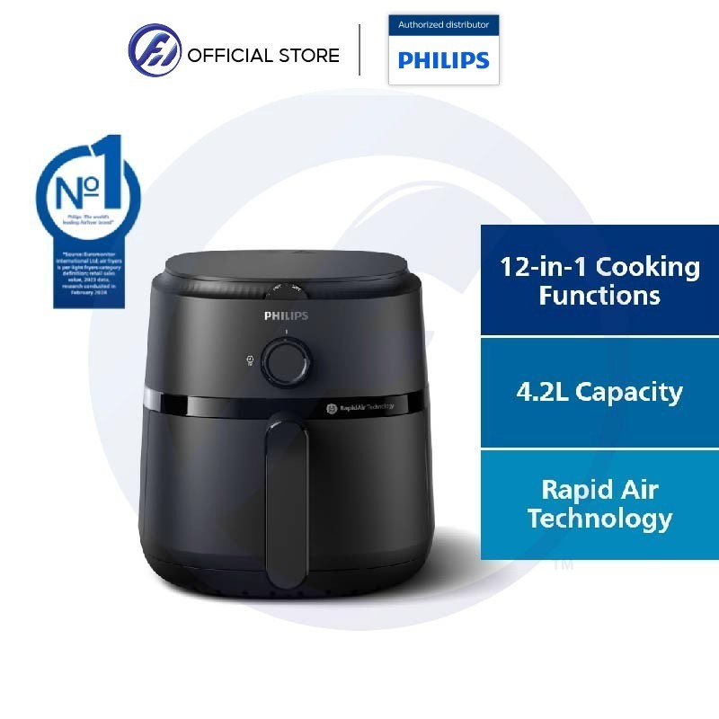 PHILIPS 4.2L 12-in-1 Airfryer 1000 Series - NA120/09 | Shopee Singapore