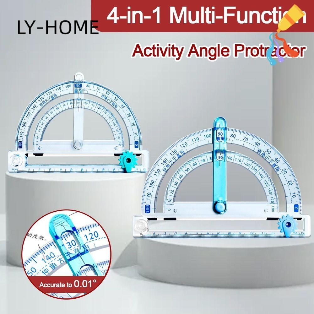 LY Activity Angle Measuring Ruler, Plastic Draw Circle Tool Bevel ...