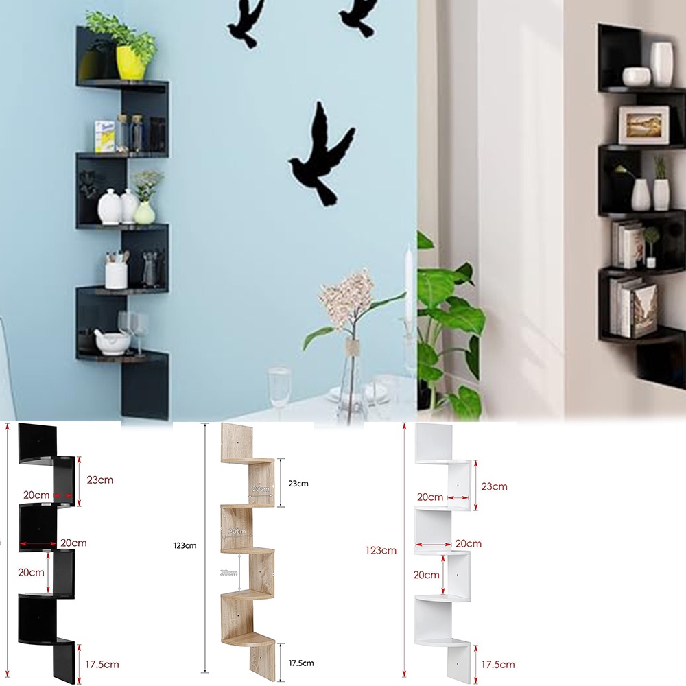 Deko Bookshelf Hanging Place for Multi-Level Wall Corner Decoration ...