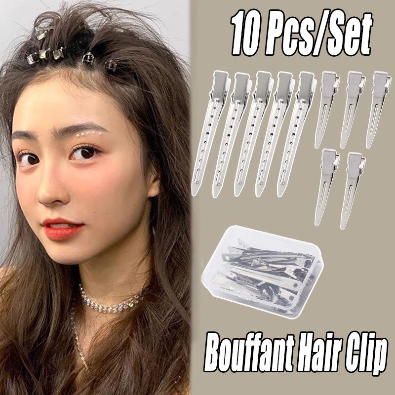 10 Pcs/Set Traceless Hairpin Hair Roots Hair Fluff Artefact Bangs Duck ...