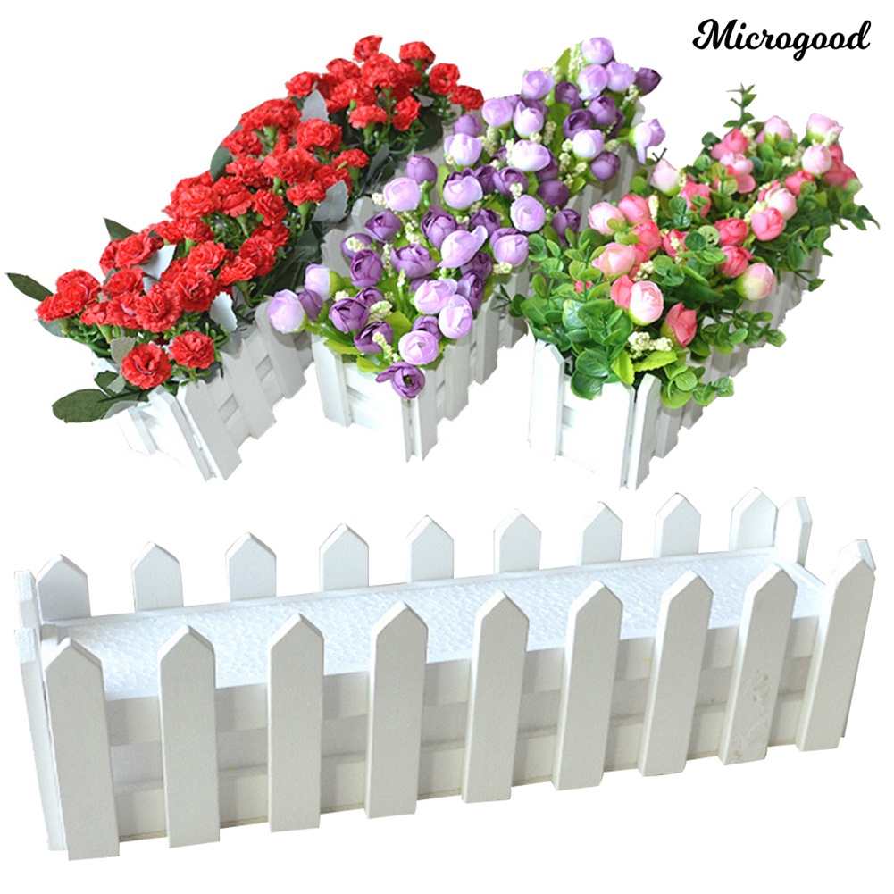 [MIC] Wooden Flower Pot Fence Plant Basket Container Planter Home ...