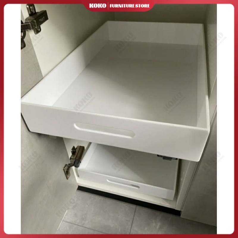 Acrylic drawer pullout tray cabinet storage box display organizer dust ...