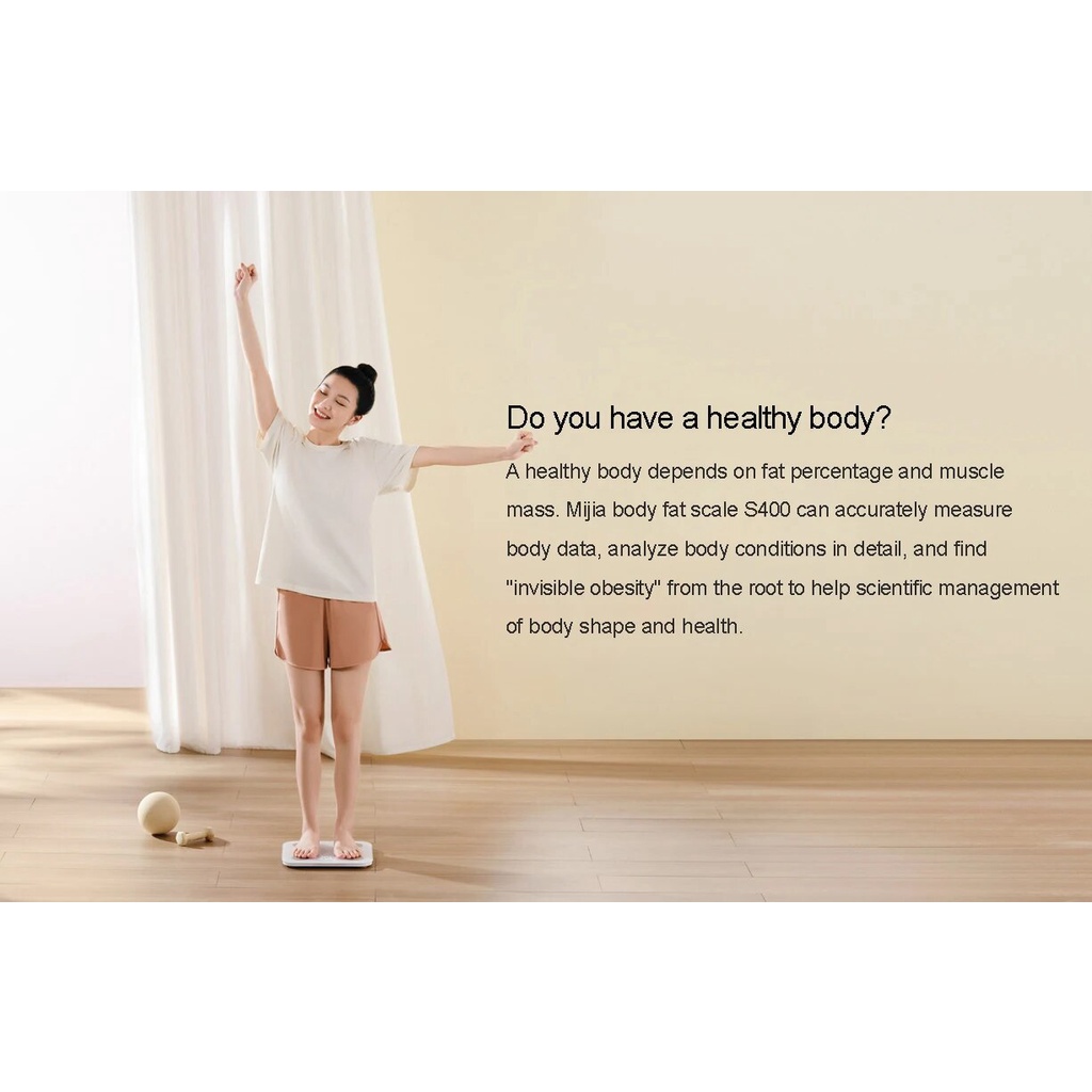 Body Fat Scale S400 Mijia Smart Home Body Composition Scale 150KG ...