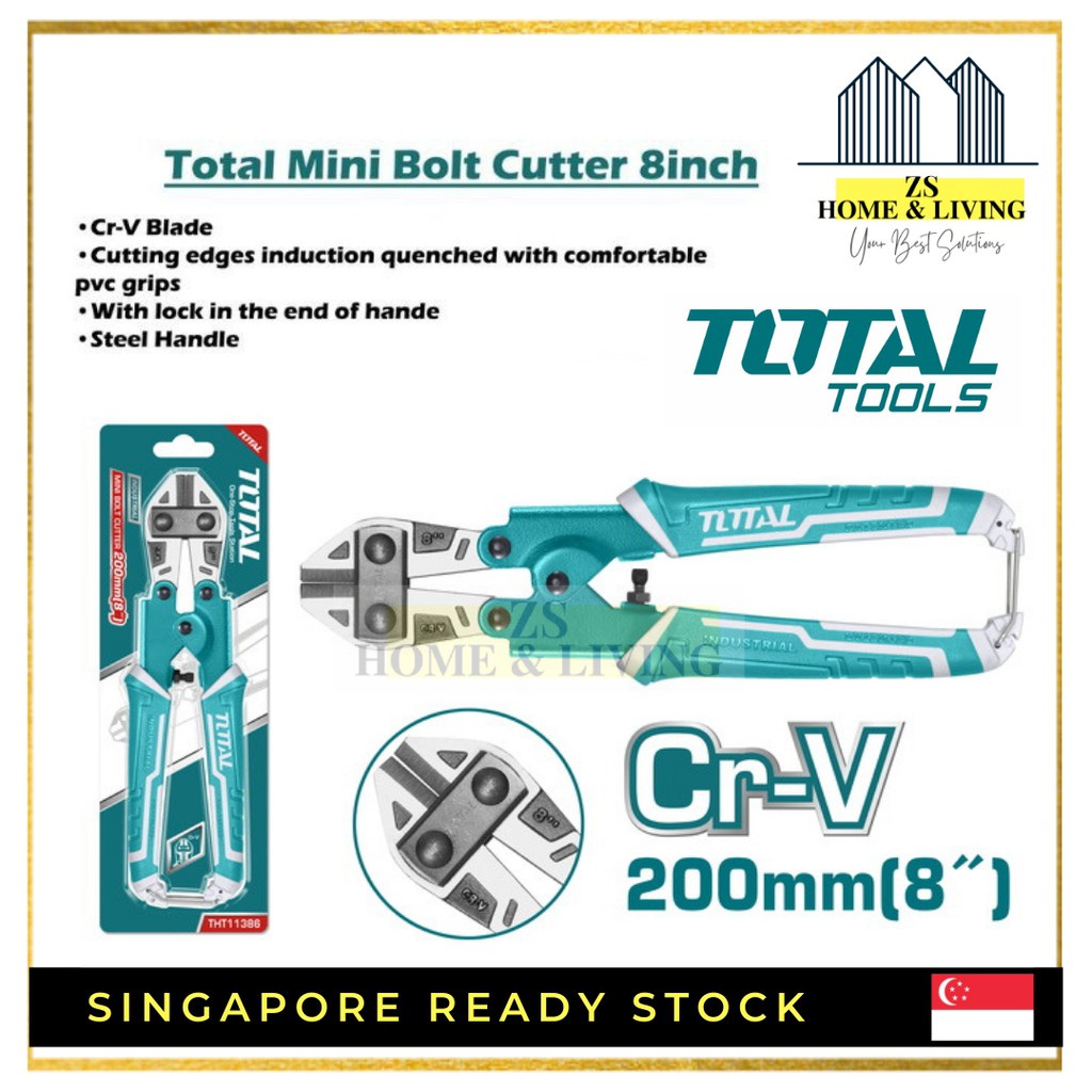 Total Mini bolt cutter 8" (200mm) | Shopee Singapore