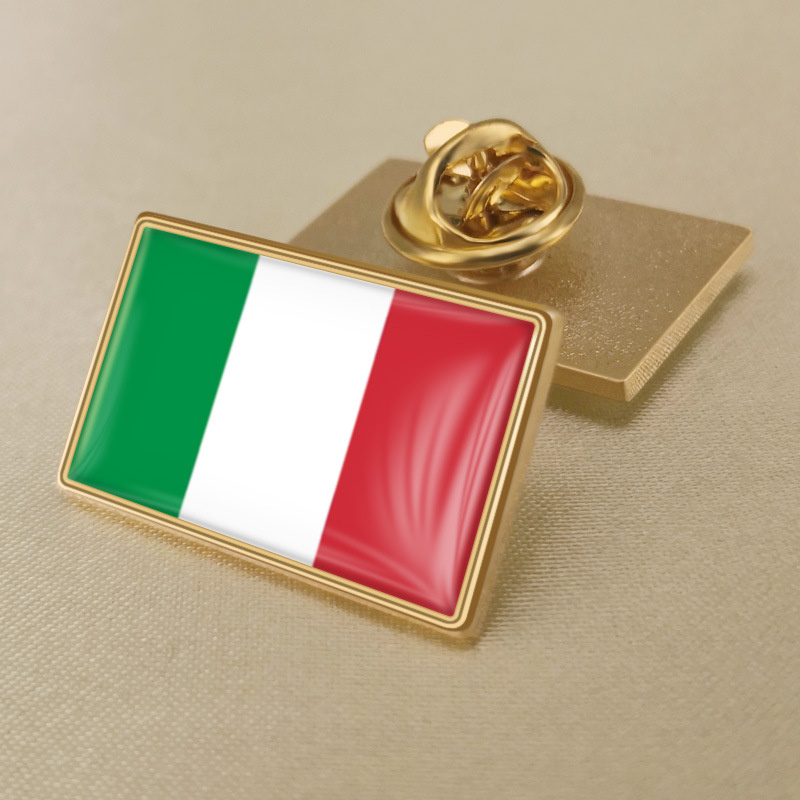 Italy Flag Pin Gum Emblem Flags of the World Pins Countries Flag Badges ...