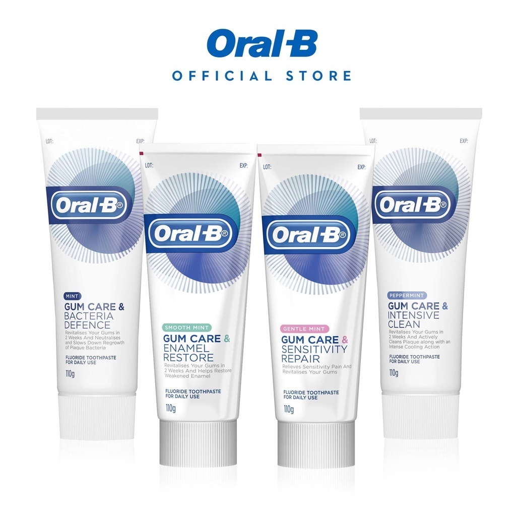 Oral-B Gum Care & Enamel Restore/Intensive Clean/Bacteria Defence ...