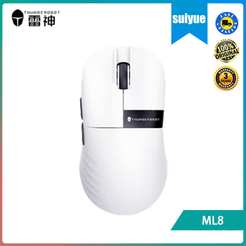 ThundeRobot ML8 Star Flash Technology PAW3395 Small Hand Wireless/Wired ...