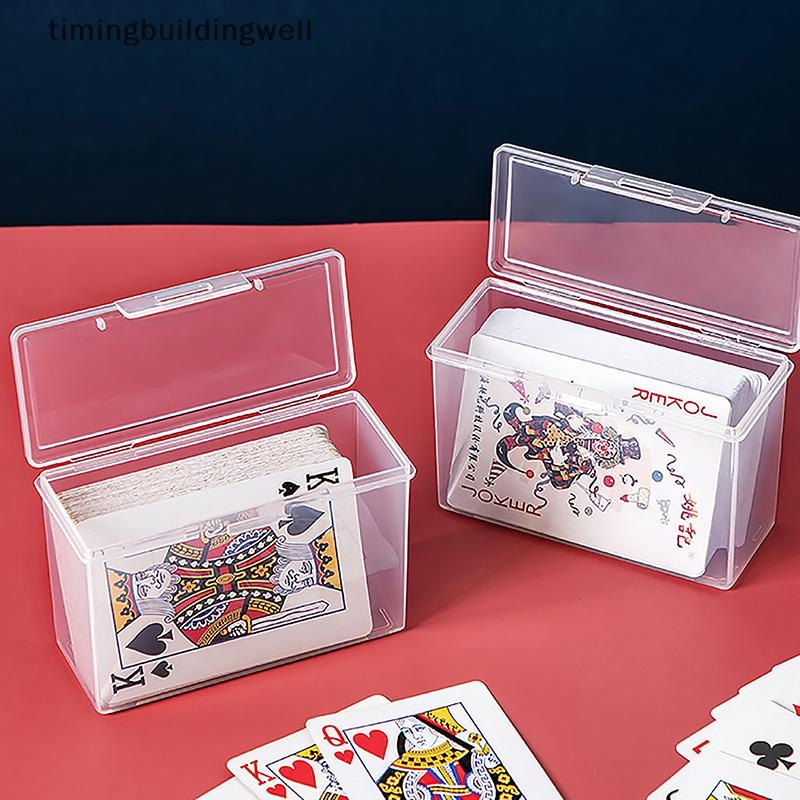 Twsg New Transparent Plastic Boxes Playing Cards Container PP Storage ...