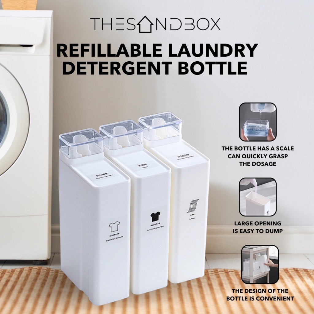 Laundry Detergent Dispenser - 1000ml Refillable, Softener Storage ...