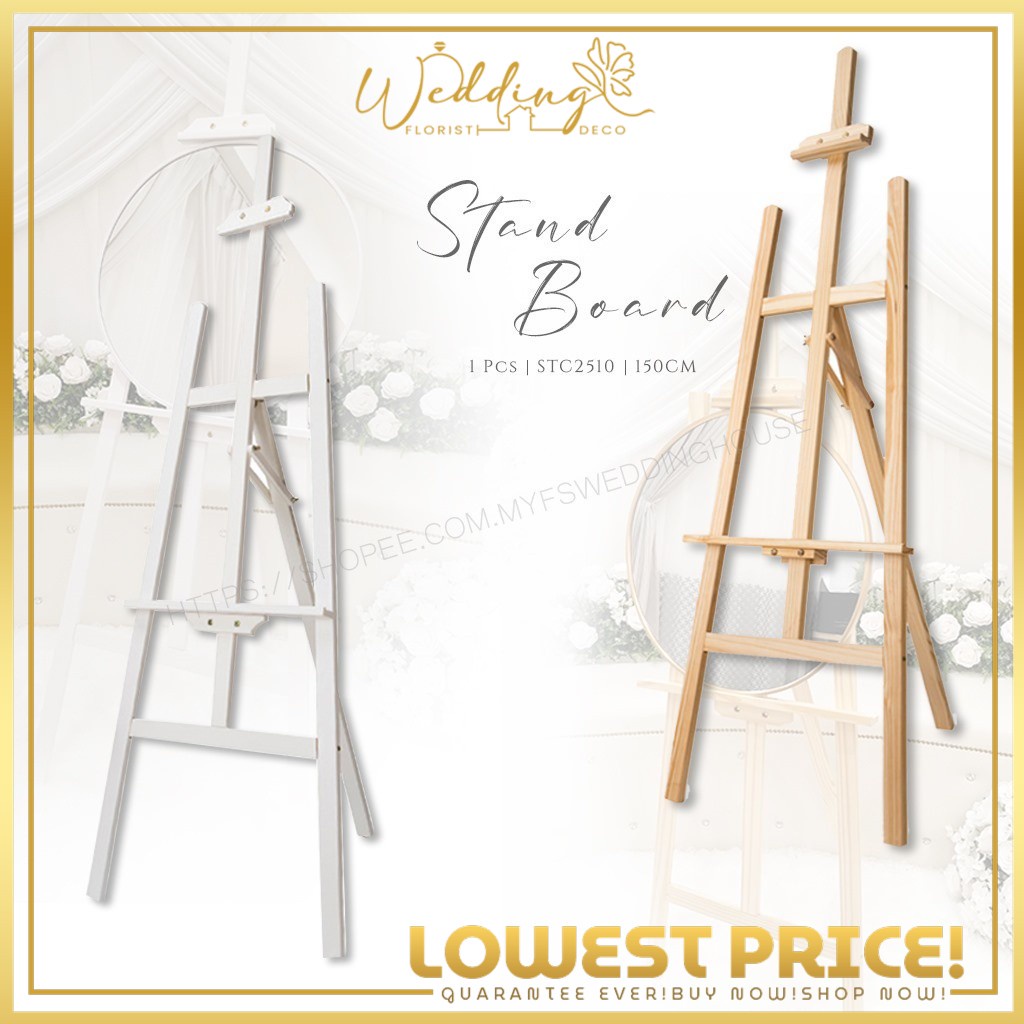 1.5m WEDDING WELCOME BOARD DISPLAY STAND/PAINTING STAND DECORATION ...