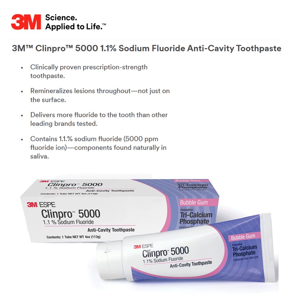 HoubIIPB1 3M Clinpro 5000 Toothpaste Ppm Anti-Cavity Caries Prevent ...
