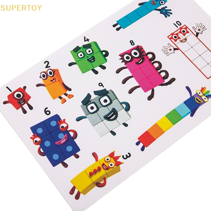 SUPERTOY Numberblocks Stickers Toys Number Blocks Graffiti DIY ...