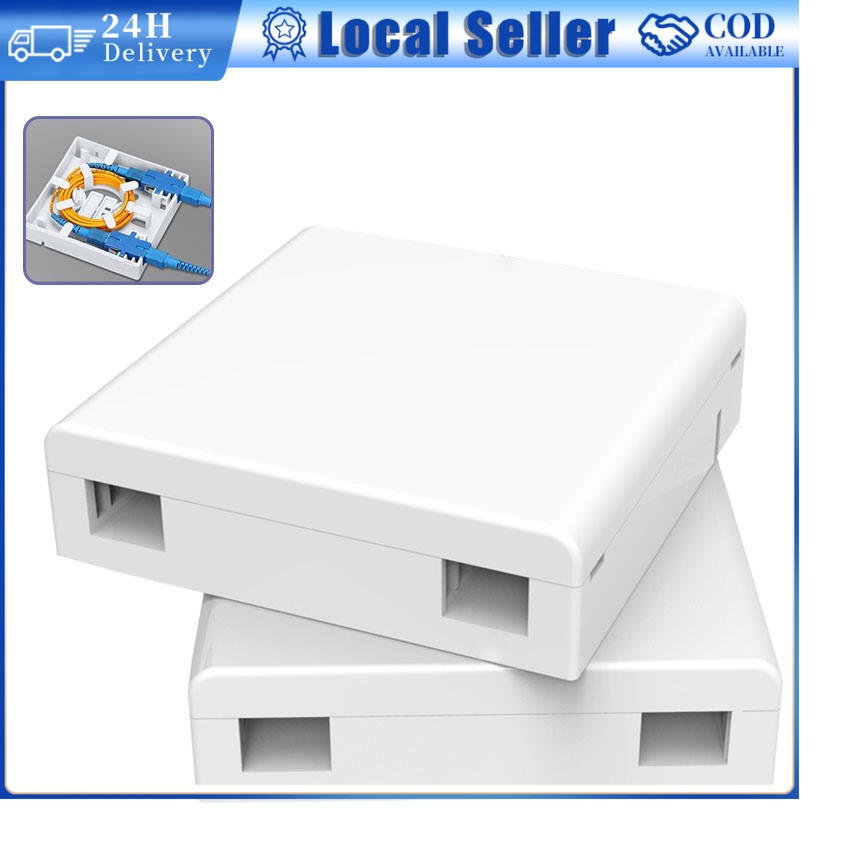 2 Ports Fiber Optic Terminal Box / Junction Box / Fiber Optic Wall ...