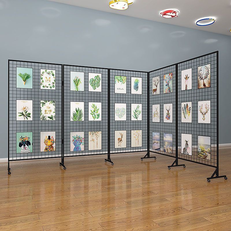 Iron Grid Shelf Iron Wire Mesh Plate Grid Exhibition Outdoor Art ...