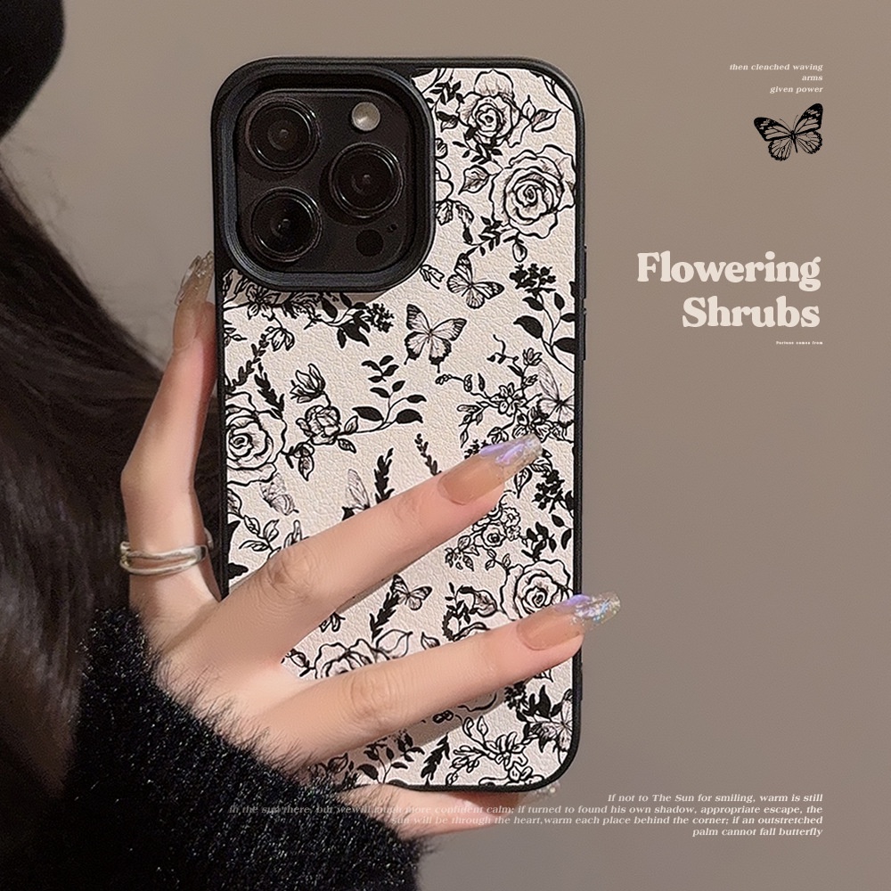 Temperament ins Rose Flower drop resistant phone case tpu silicone for ...