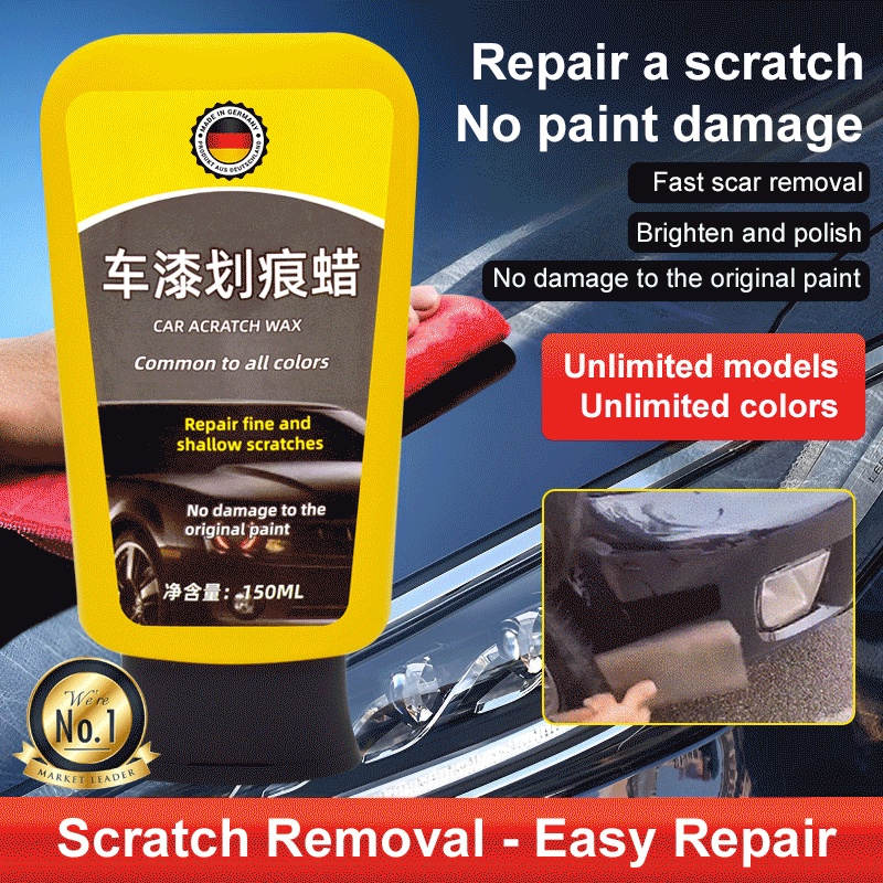 【SALE】[Repair Scratch/No Paint Damage] Car Paint Scratch Wax Quick ...
