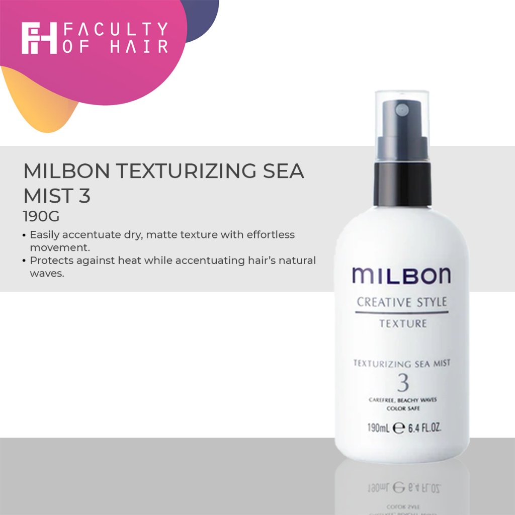 Milbon Texturizing Sea Mist 3 190ML | Shopee Singapore