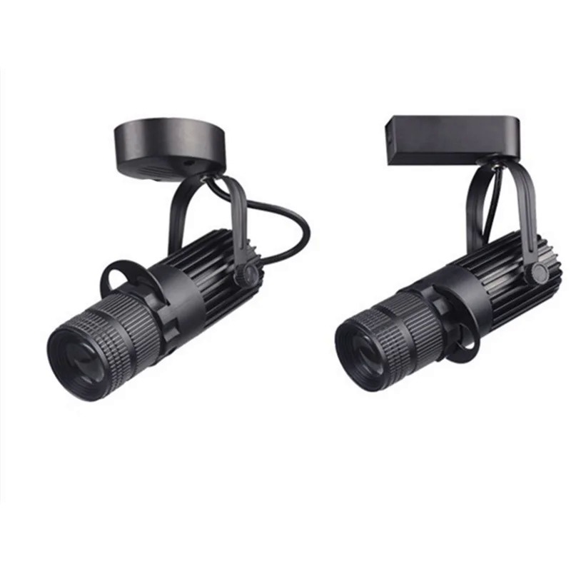 Track Light Adjustable Focus Spotlight Strip Stage Camera COB Ceiling ...