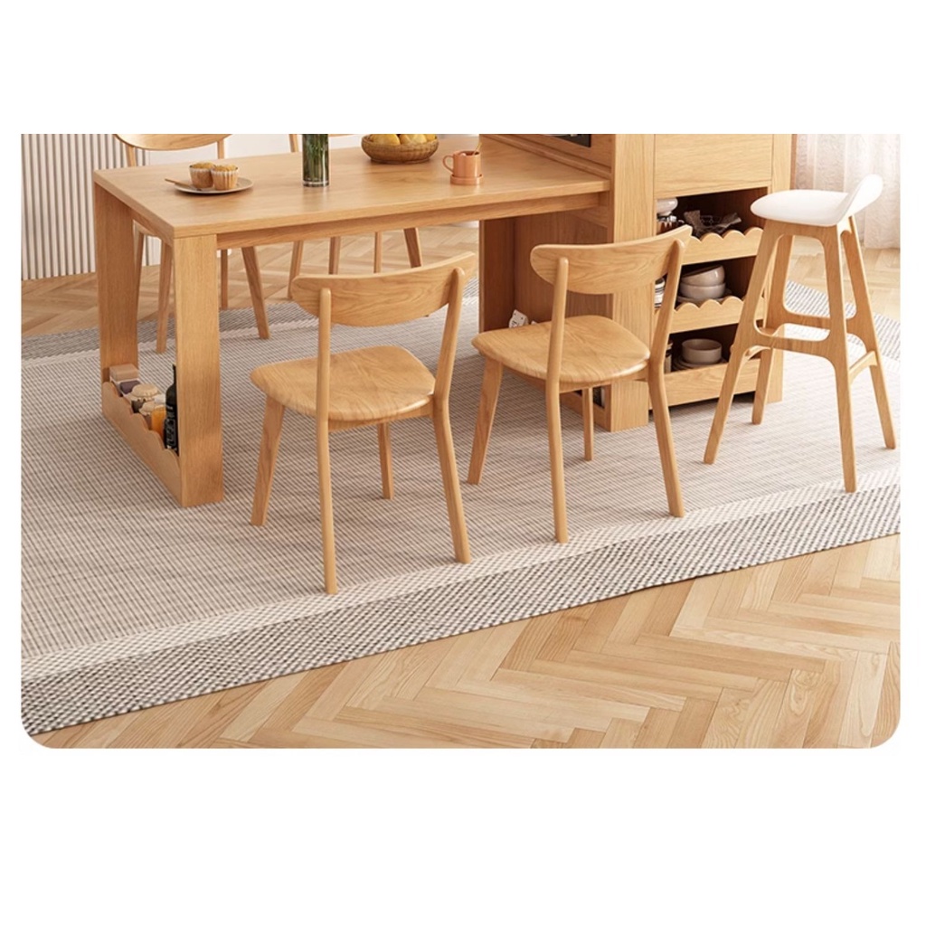 *Japanese-style log wind slate island table dining table and sideboard ...