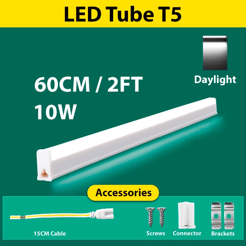 T5 LED Tube Ceiling Light Single Tone 1FT 2FT 3FT 4FT | Shopee Singapore