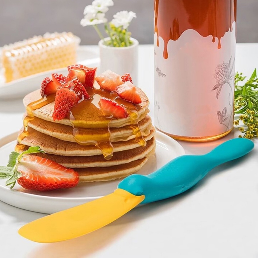 ARI Ergonomic Jam Spatula Rounded Edge Butter Spatula Silicone Butter ...