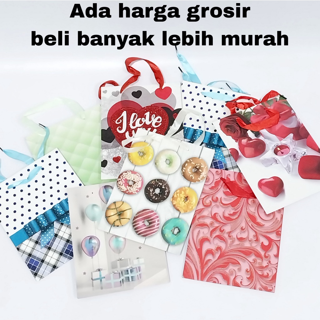 MJ Hand Bag Lux Paper Mixed Motif S (10pc) | Shopee Singapore
