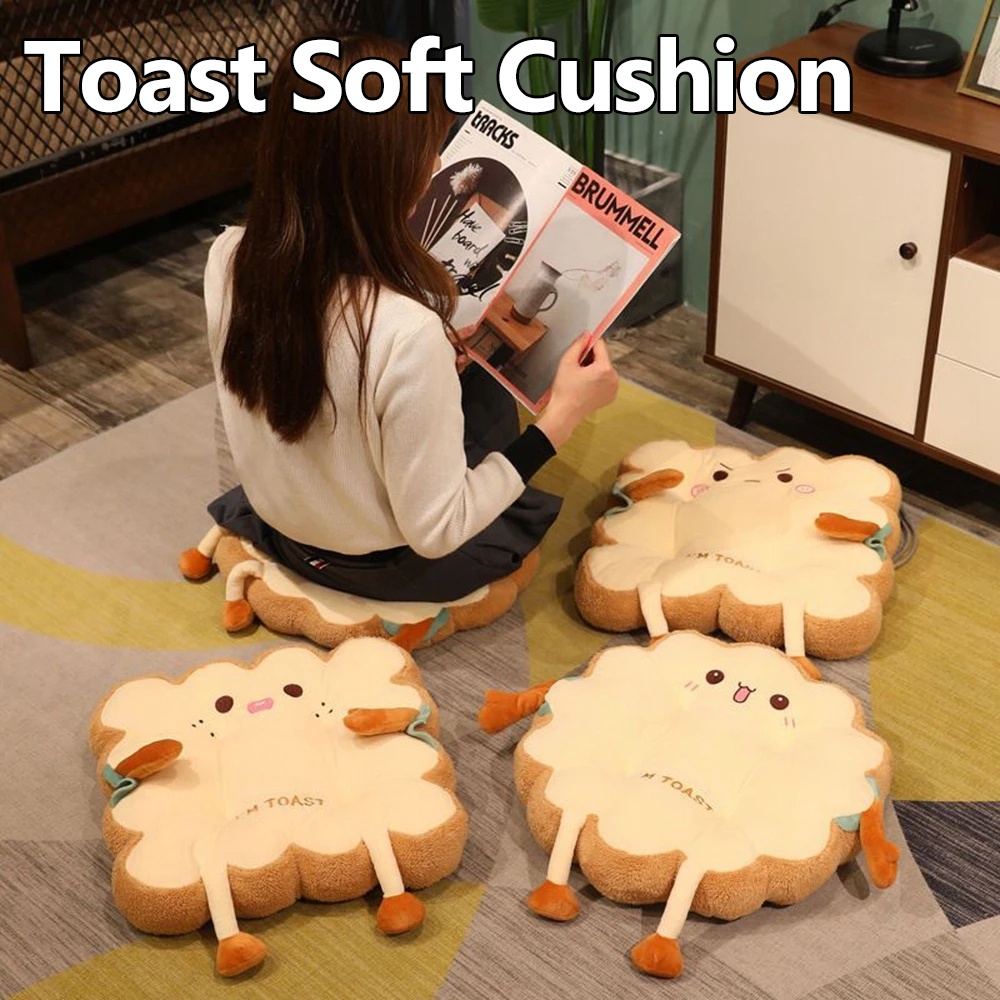 Cute Toast Seat Cushion Thickened Seat Cushion Student Toast Soft ...