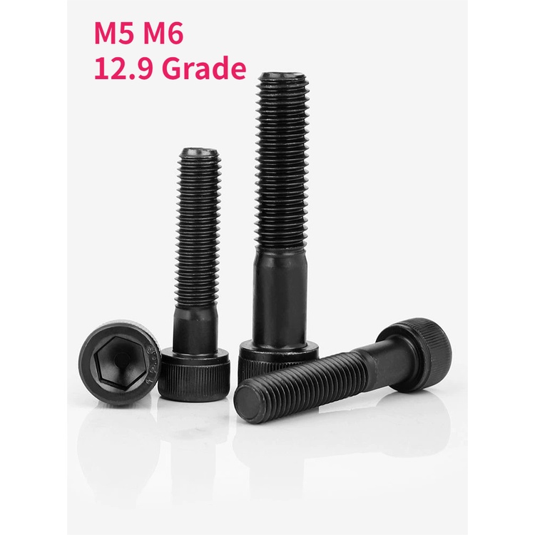 M5 M6 12.9 Grade Carbon Steel Half Tooth Hex Hexagon Socket Cap Head ...