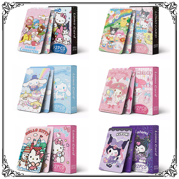 Sanrio Melody Cinnamoroll Kuromi Hello Kitty Photocard Lomo Card ...