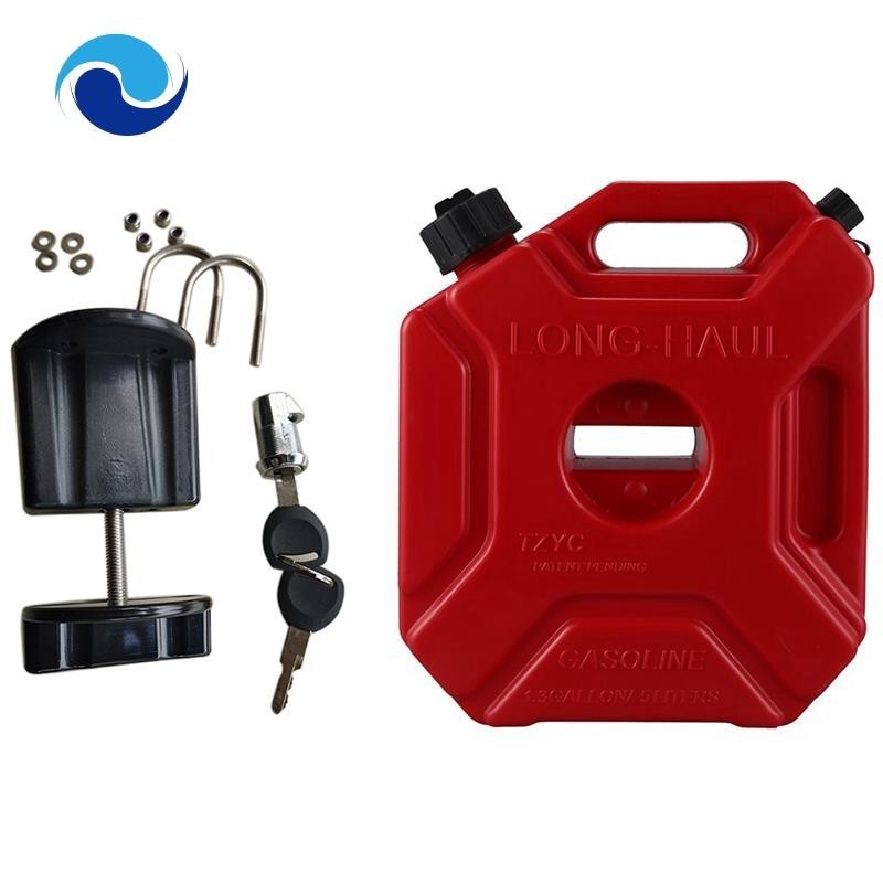 1Set 5L Fuel Tanks Plastic Petrol Cans Car Mount Motorcycle Jerrycan ...