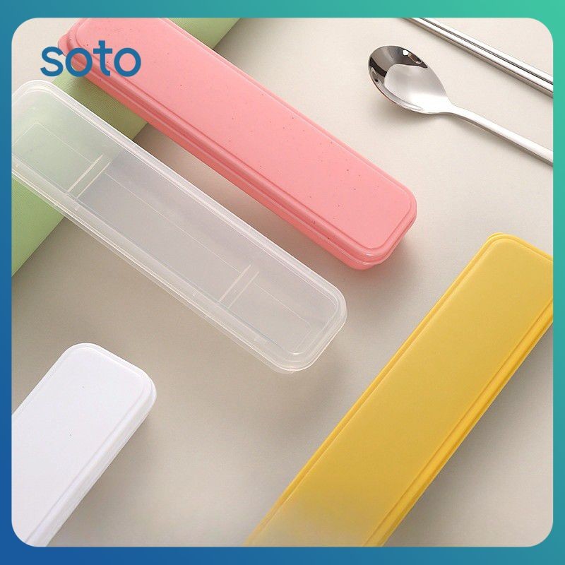 Tableware Box Portable Cutlery Case Spoon Fork Storage Box Students ...