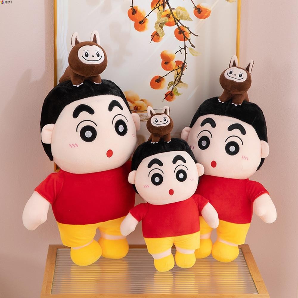 LEOTA Labubu Crayon Shin Chan Plush Doll, Stuffed Cartoon Labubu Crayon ...