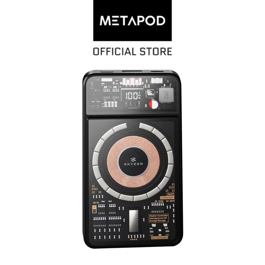 Skyzer Power Charge 324 | Magnetic 10,000mAh Powerbank | Shopee Singapore