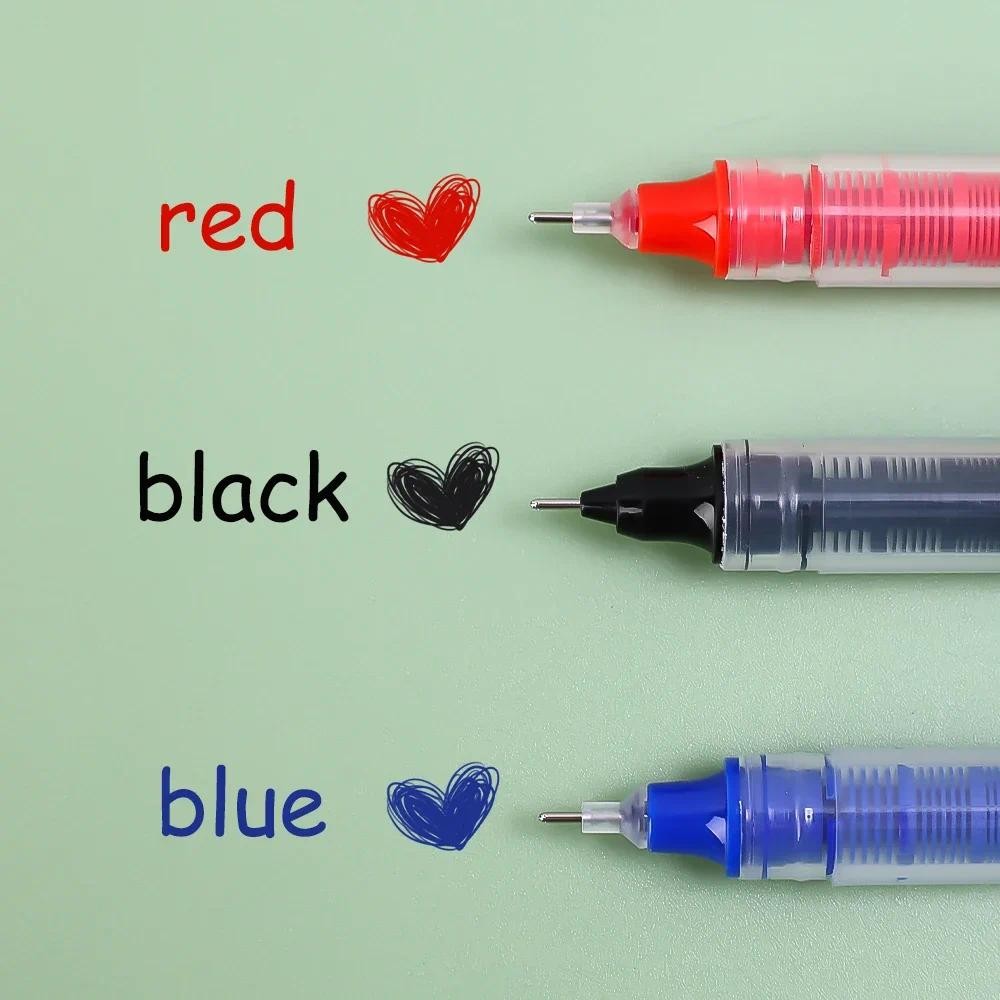 High Quality Needle Type Gel Pens Straight Liquid Ballpoint Pen Kawaii ...