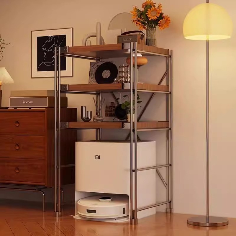 【SG Sales】Sweeping Robot Storage Rack Table Storage Cabinet Multi-Layer ...