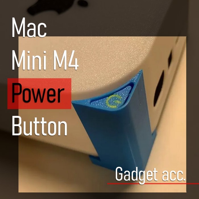 TOMBOL Mac Mini M4 Pro POWER Button Extension Apple Stand Holder Extra ...