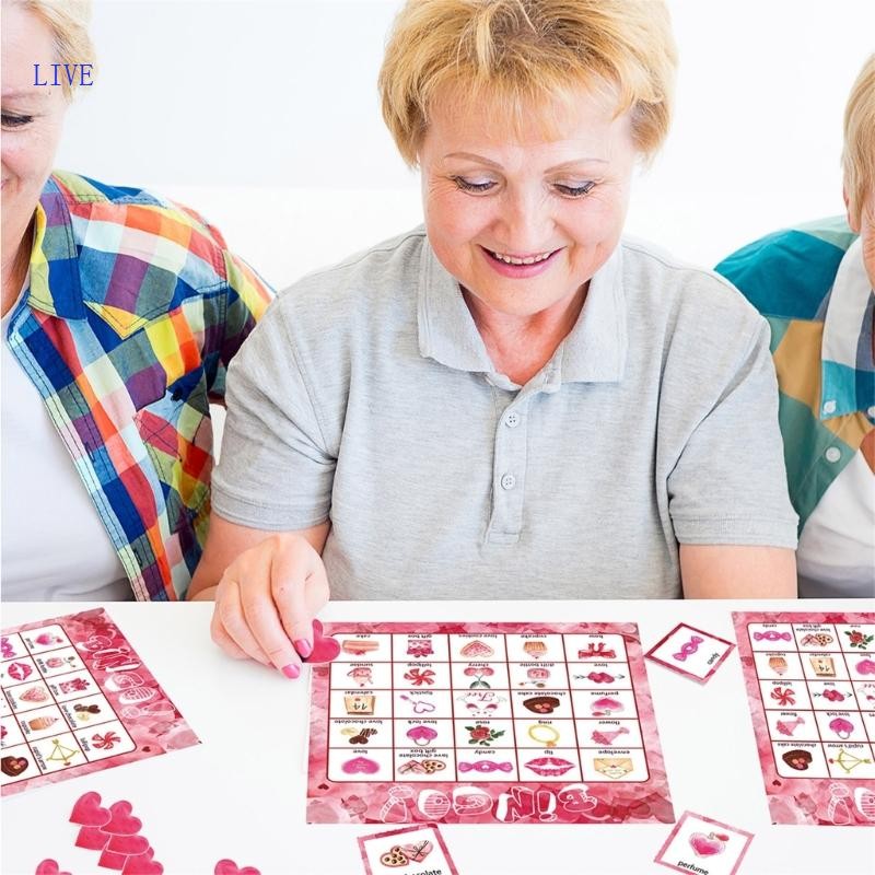 Best Bingo Cards Valentine Cards 24 Players Valentine s Day Bingo Games ...