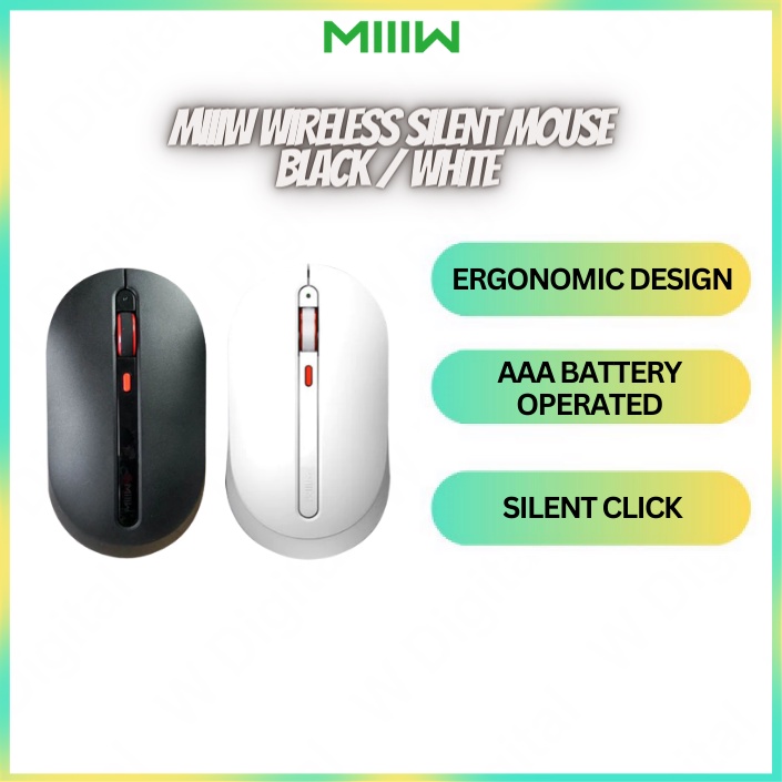 Wireless Silent Mouse MIIIW MWMM01 Adjustable Dpi 2.4ghz Receiver ...