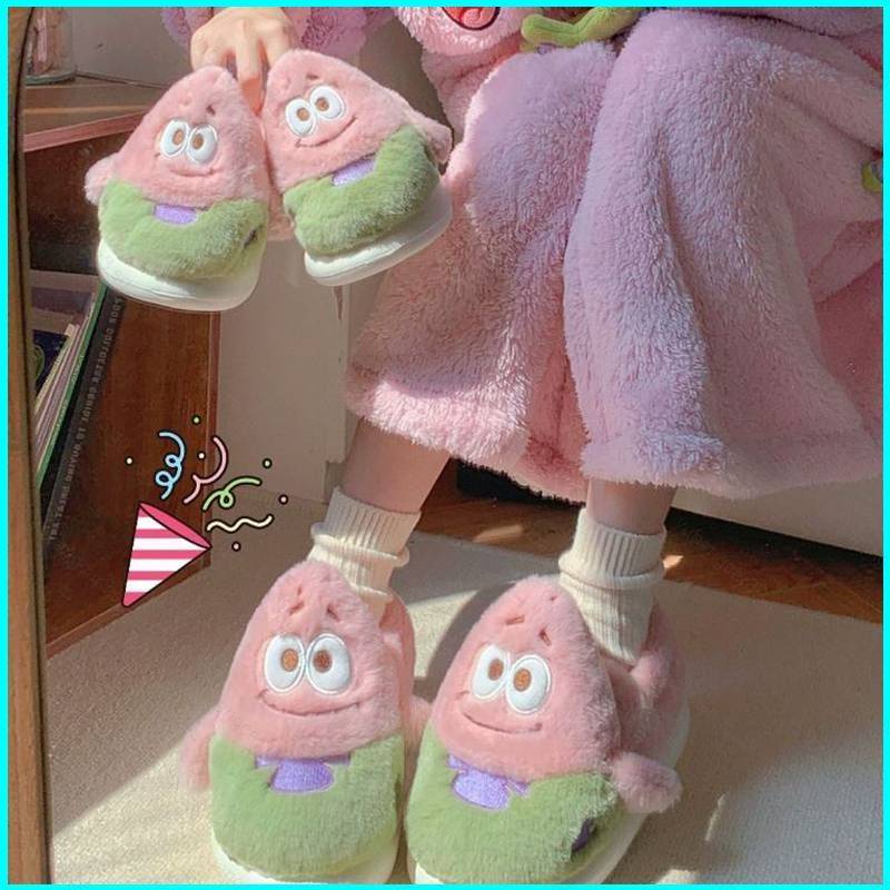 YB3 SpongeBob Patrick Star Cute cartoon indoor plush cotton slippers ...