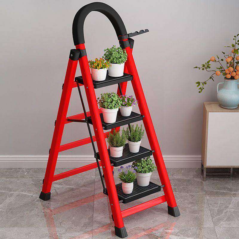 Ladder, household folding ladder, thick carbon steel herringbone ladder ...