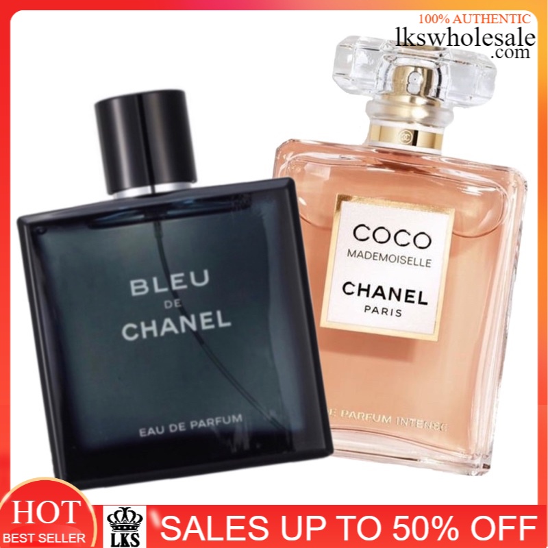 Couple Perfume Gift Set for Coco EDP Intense &Bleu 100ML EDP | Shopee ...