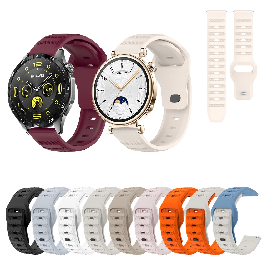 18mm 20mm 22mm Silicone Strap For Huawei Watch GT5 GT3 GT4 SE GT2 GT2e ...